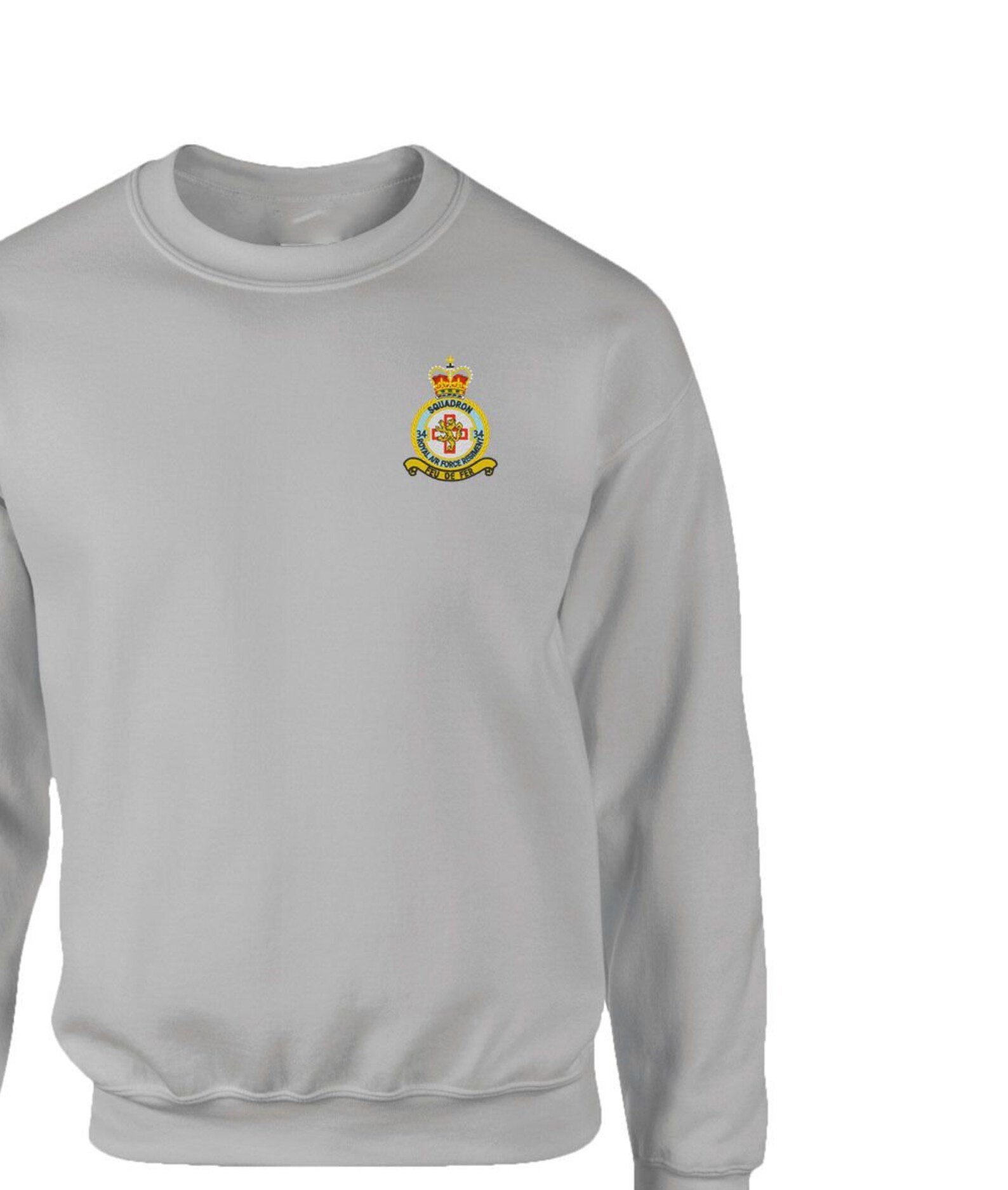 34 SQUADRON RAF Regiment Sweatshirt Embroidered Chest Royal - Etsy UK