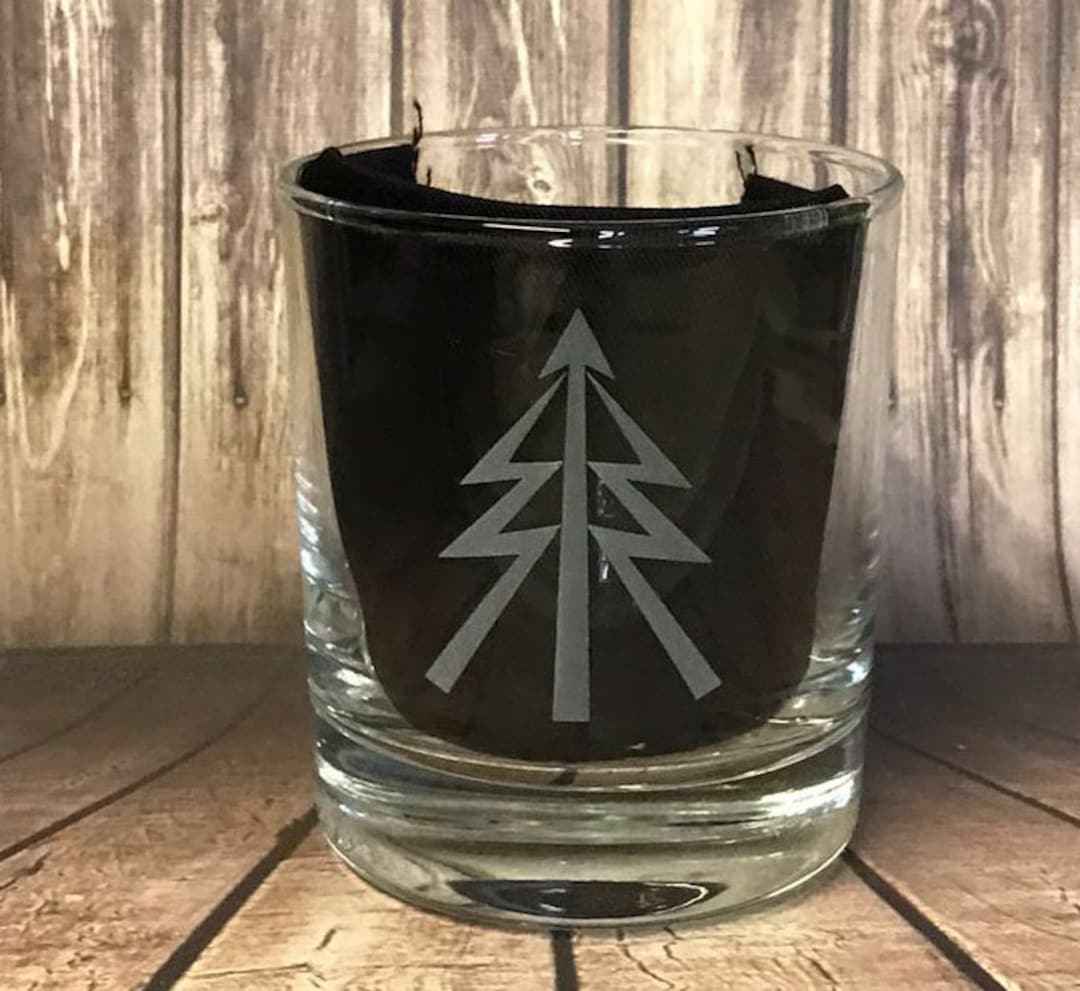 Recce / Reconnaissance Tree - Engraved Whiskey Tumbler Glass 330ml - We ...