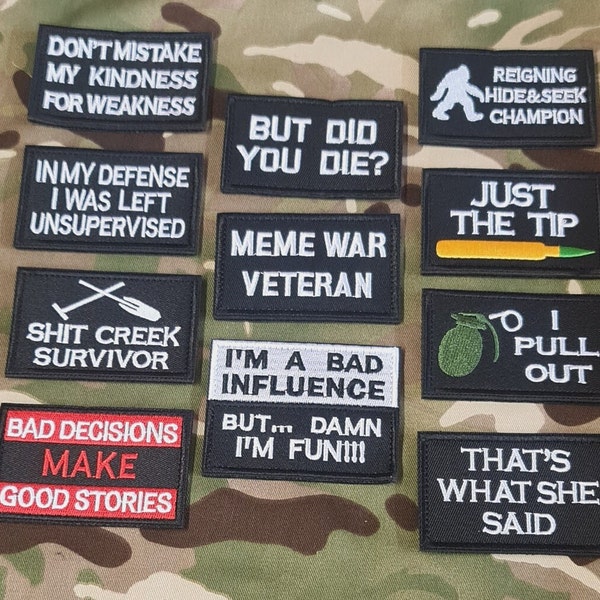 Funny Morale Patch - Etsy