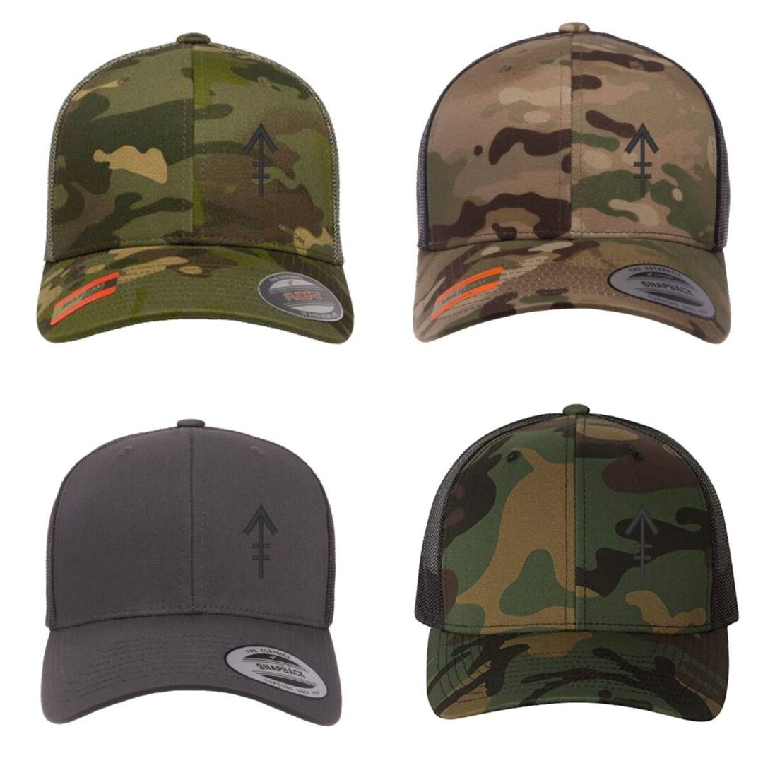 MACHINE GUN MAP Symbol Embroidered Cap Hat Flexfit Yupoong - Etsy