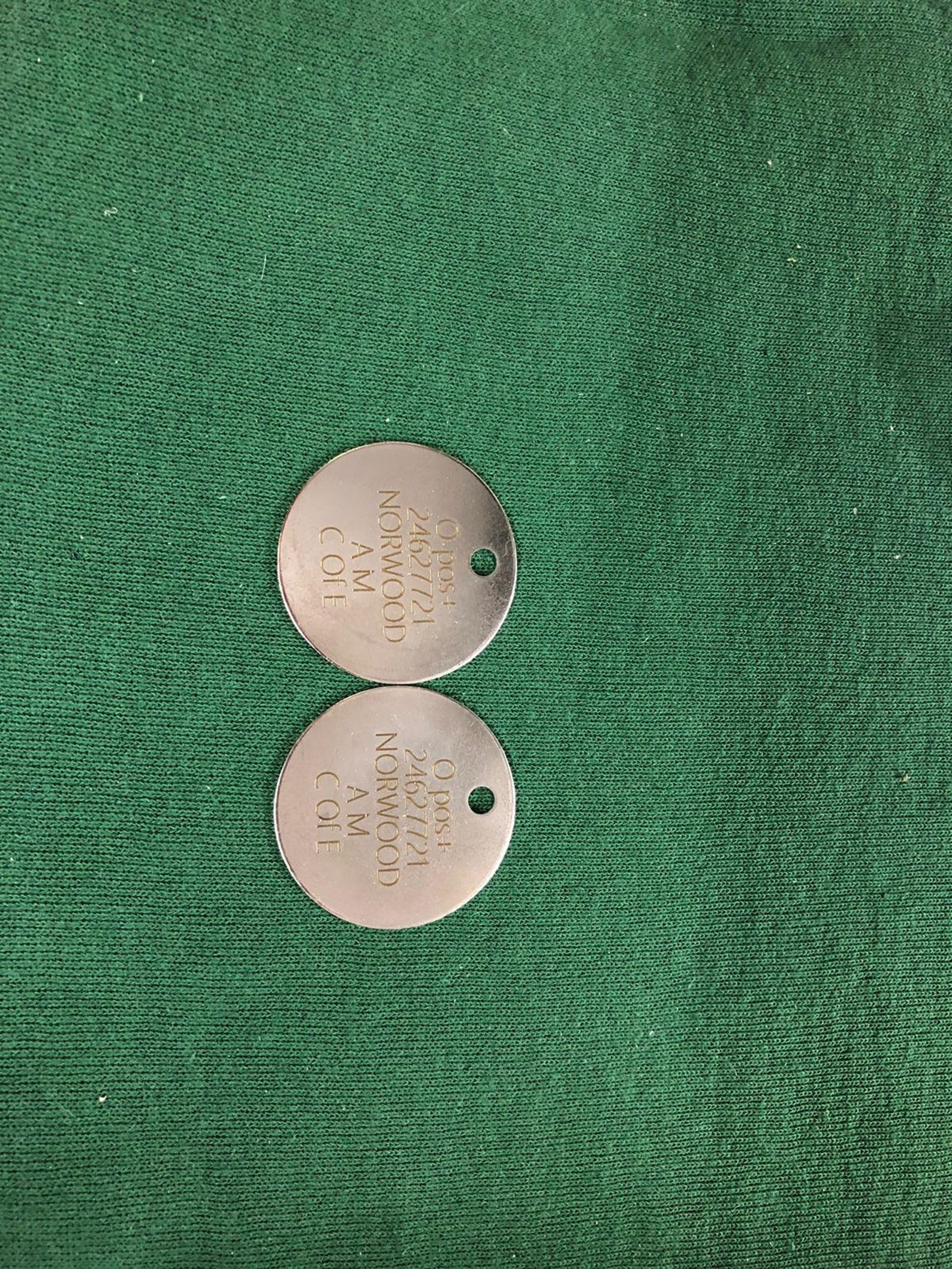 Engraved Current British Army Identification ID Dog Tags 2 0r - Etsy UK