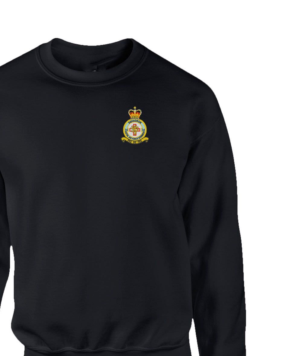 34 SQUADRON RAF Regiment Sweatshirt Embroidered Chest Royal | Etsy