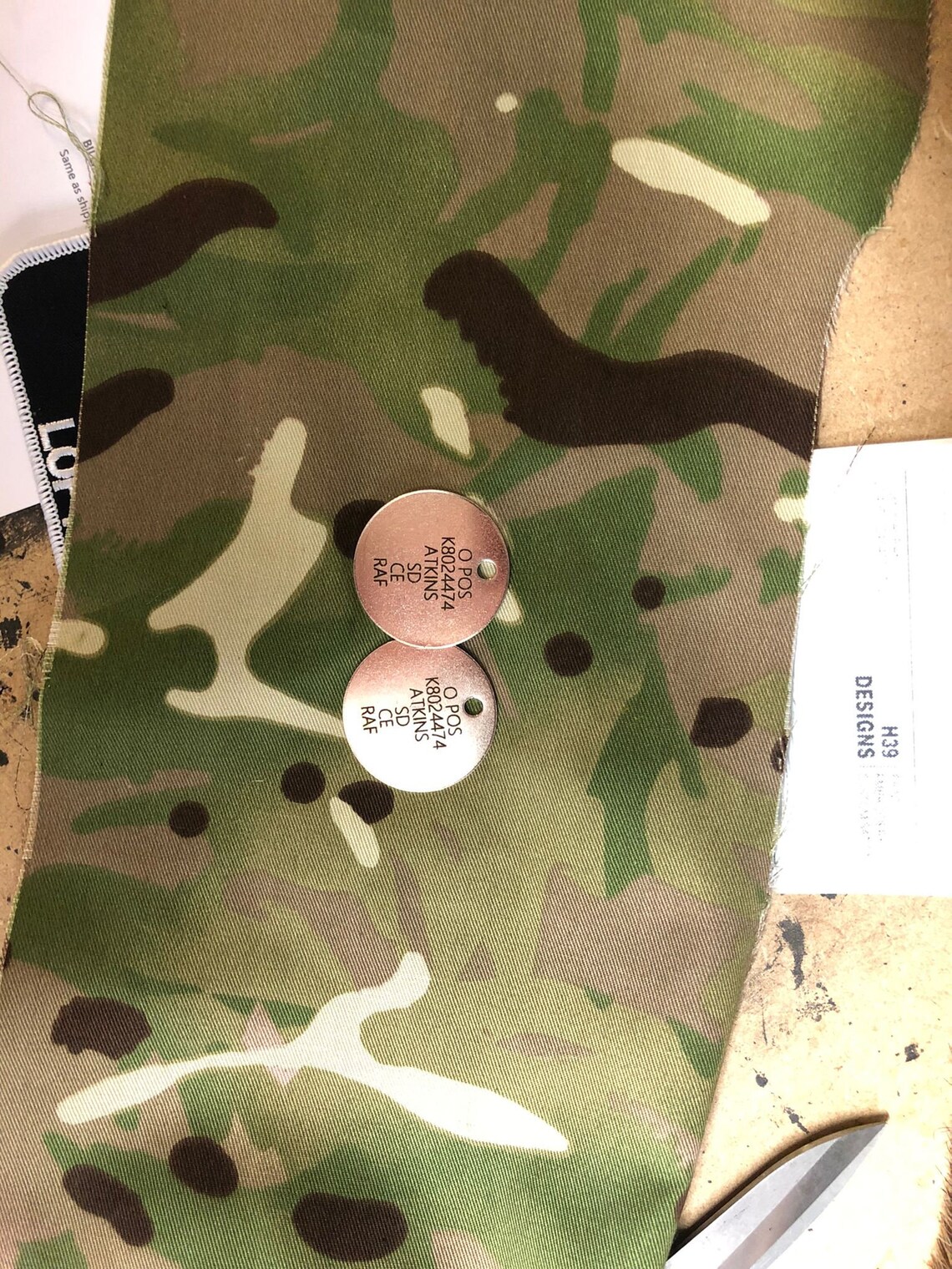 Engraved Current British Army Identification ID Dog Tags 2 0r - Etsy UK