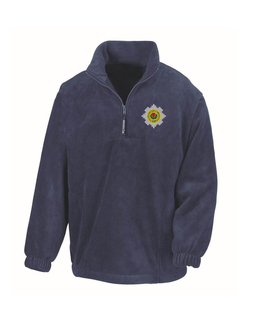 Embroidered Scots Guards Fleece Gilet Zipped Jacket - Etsy