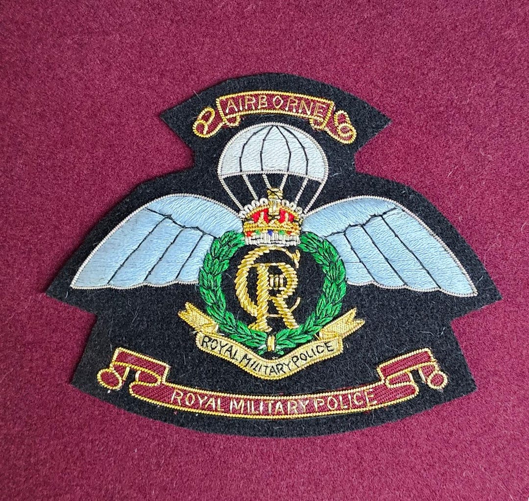 Airborne Royal Military Police (RMP) Hand Embroidered Wire Bullion ...