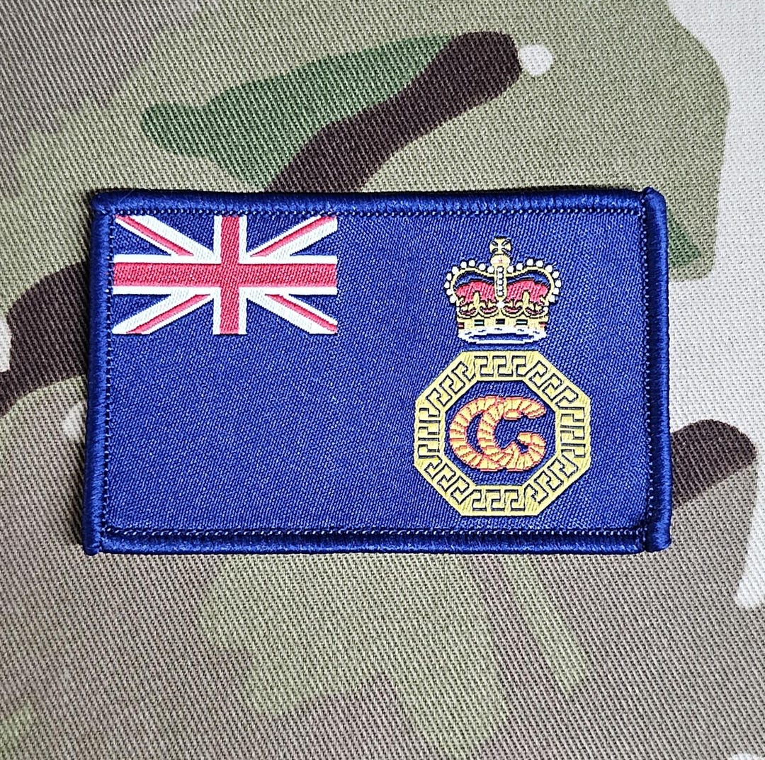HM Coastguard Ensign Woven Patch / Queen Elizabeth EIIR - Woven Badge ...