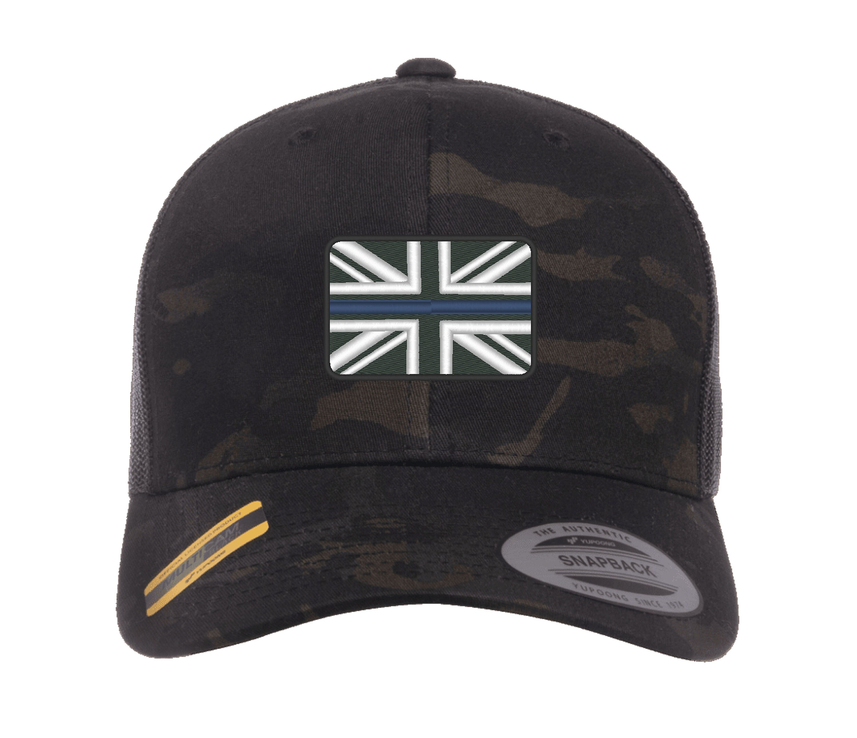 Thin Blue Line Police Service Union Jack Cap Hat Flexfit - Etsy UK