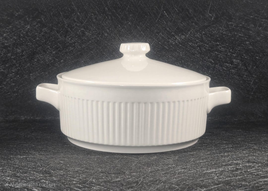 Vintage Johnson Bros Athena Round Covered Vegetable Dish/ Casserole ...