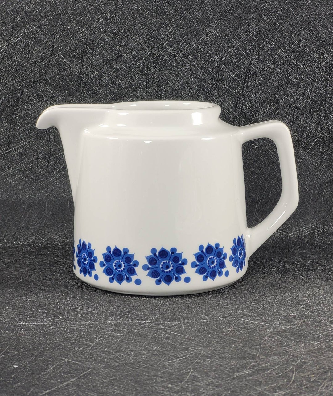 Vintage Figgjo Flint Creamer Milk Jug Vitro Porselen Med Korund Norway ...