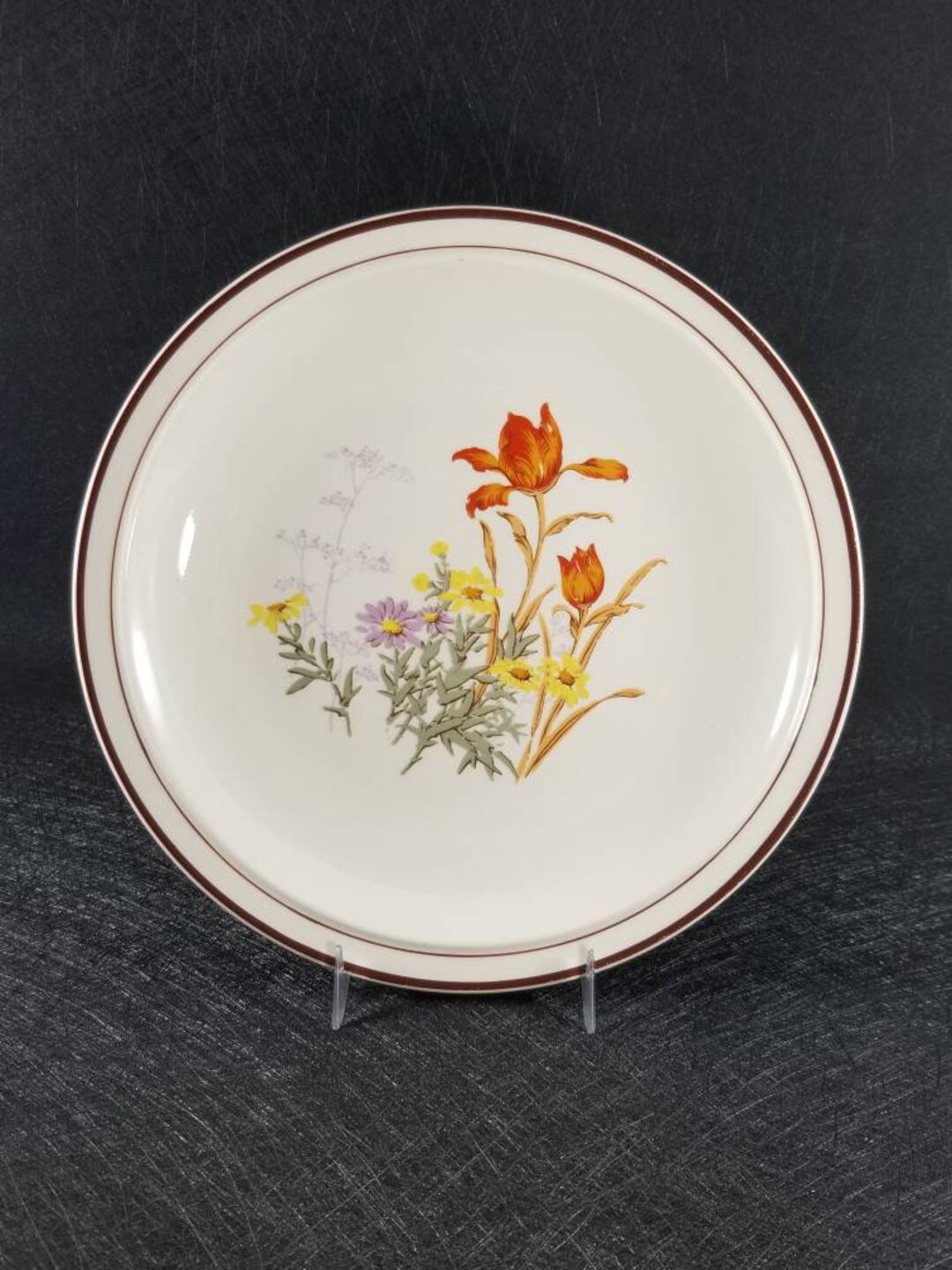Vintage Sadler Royal Oak Dinnerware Dinner Plate 10 1/2" Wild Flowers ...
