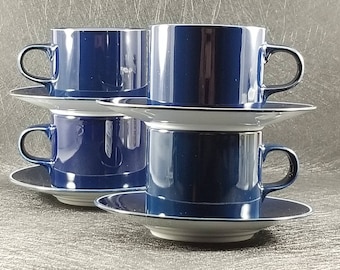Indigo Cups - Etsy