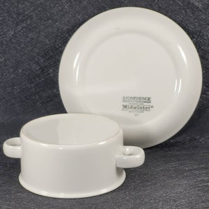 Vintage Midwinter Stonehenge White Flat Cream Soup Bowl England - Etsy