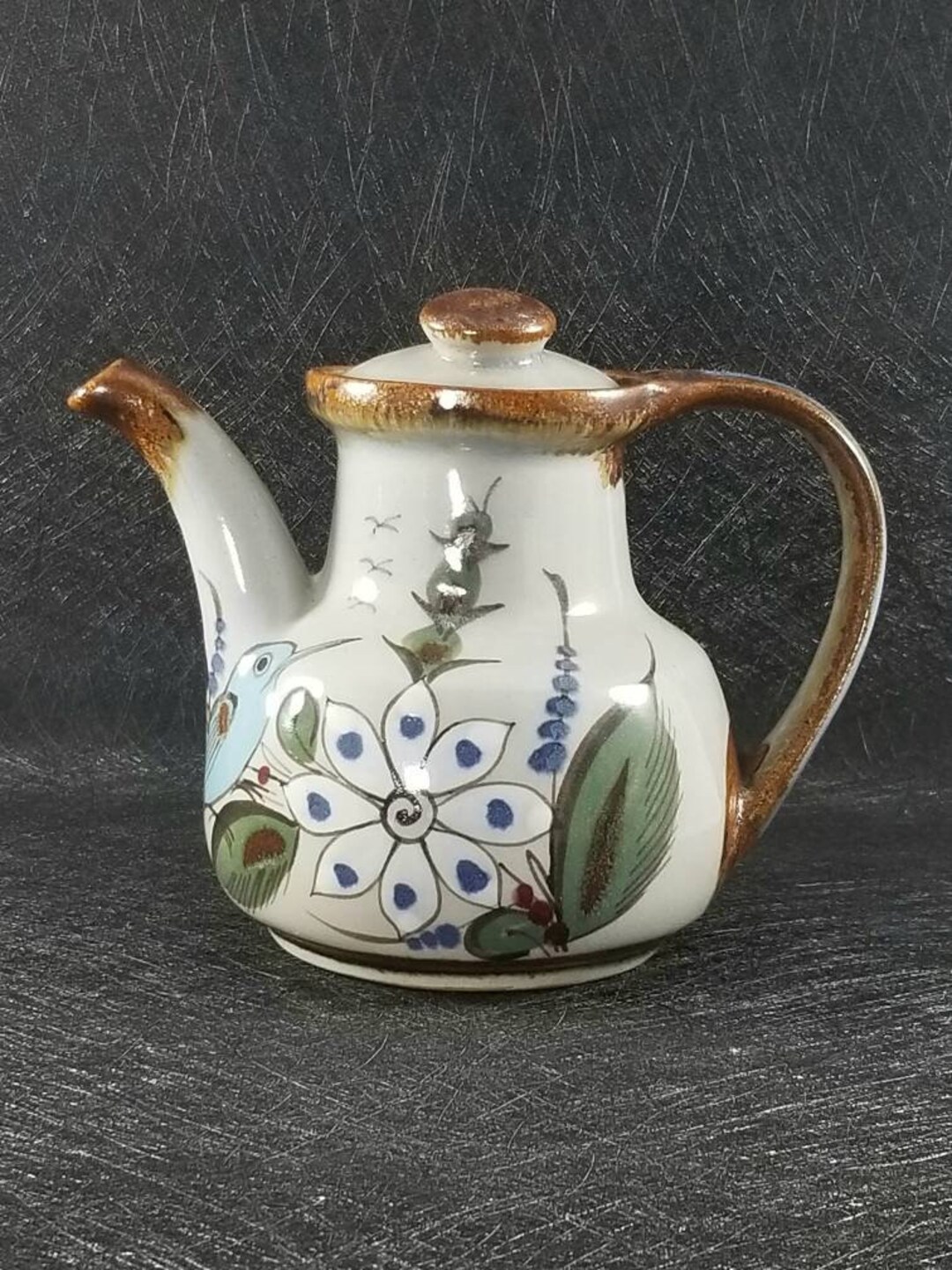 Vintage El Palomar Ken Edwards Tonala Mexican Pottery Teapot Folk Art ...