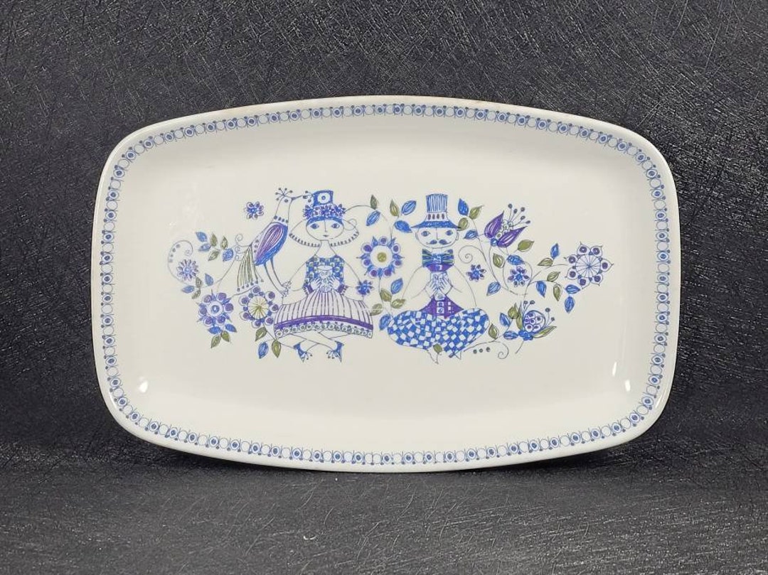 Figgjo Flint Turi Design LOTTE Serving Dish Tray 10 1/4" Hand Painted ...