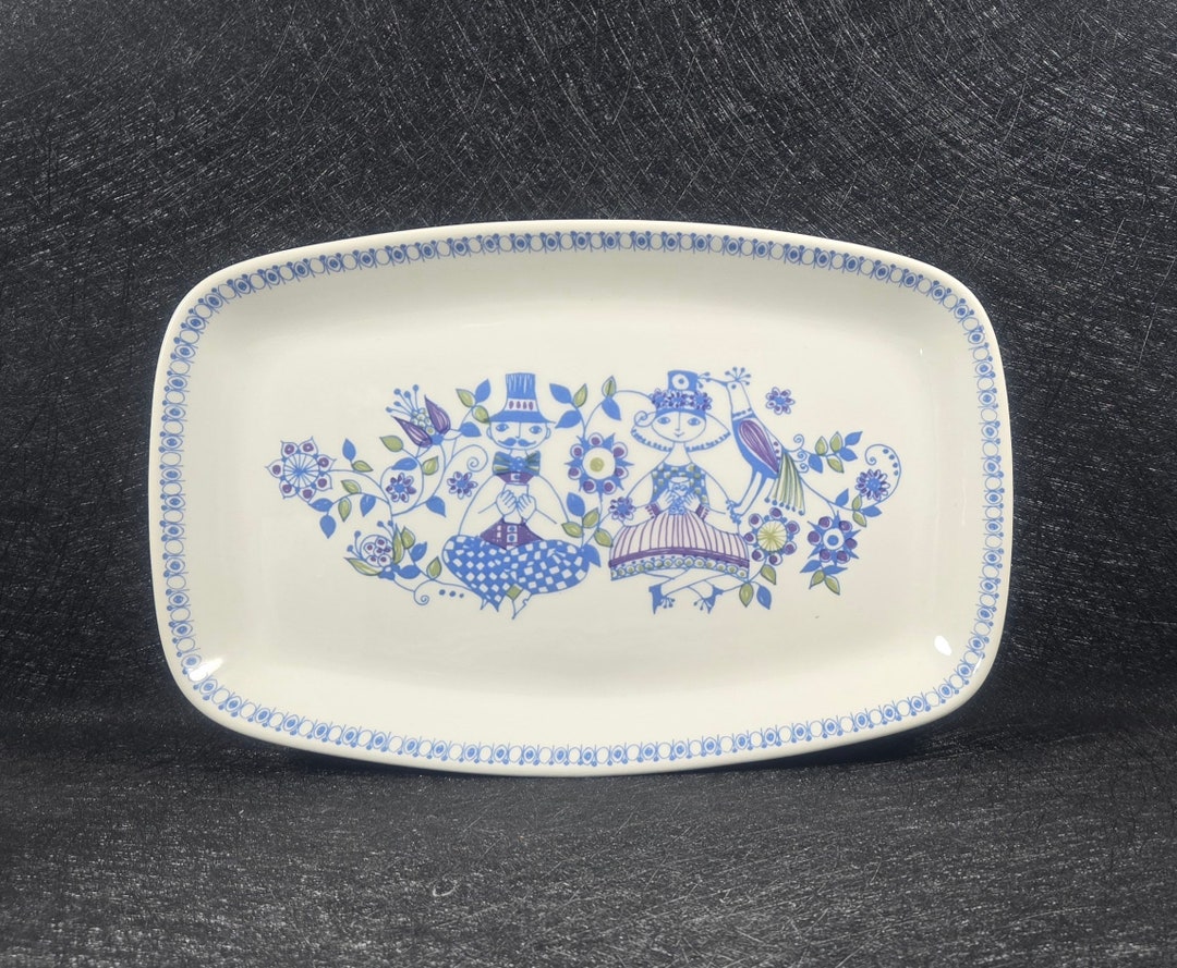 Figgjo Flint Turi Design LOTTE Serving Dish Tray 11 1/2" Hand Painted ...