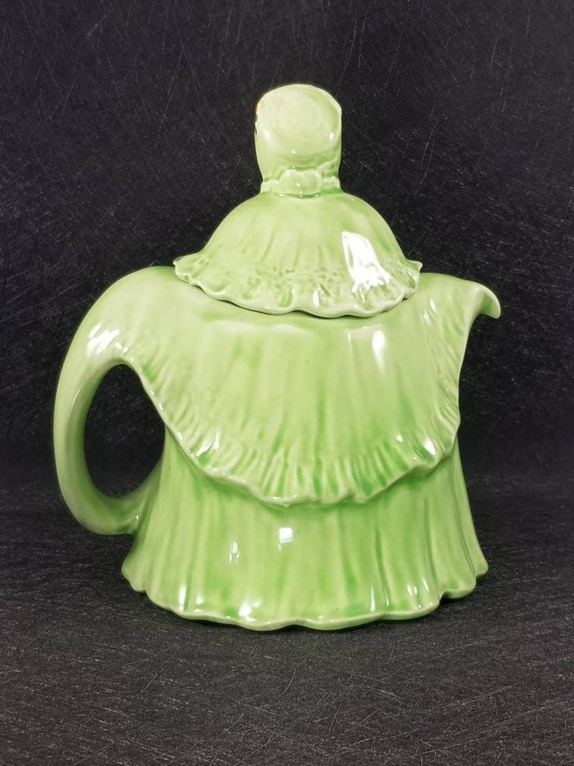 Vintage Little Old Lady Grandmother Green Teapot Made in England - Etsy