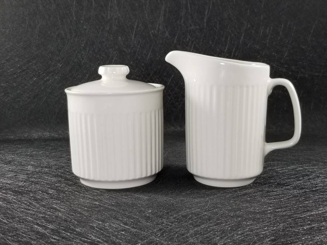 Vintage Johnson Brothers Athena Sugar Bowl With Lid and Creamer England ...
