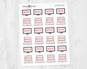42 Netflix TV Cute Planner Stickers SSC1045 - Etsy