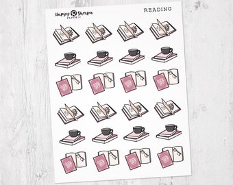Doodle Icons BOOKS Hand-drawn Planner Stickers - Etsy