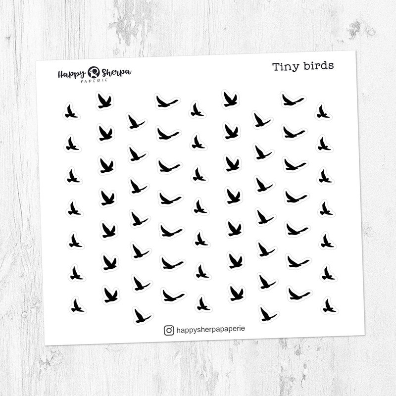 Bird Crane Small Peel and Stick Roll Stickers - Etsy New Zealand