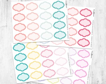 Half Boxes Planner Stickers Half Boxes Stickers Functional - Etsy Australia