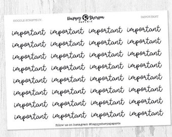 This Week Handwritten Script Planner Stickers | Etsy