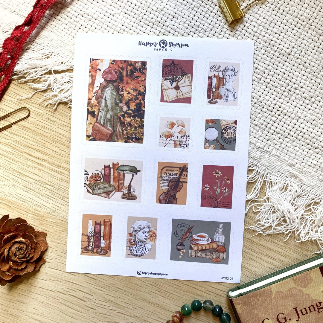 Academia - Stamps - Hand Drawn Deco Stickersheet | Planner, Bullet ...