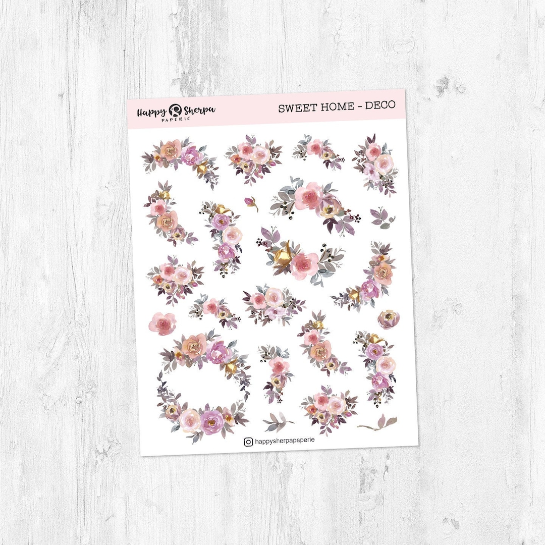 Sweet Home - Deco Stickersheet | Planner, Bullet Journal Stickers - Etsy