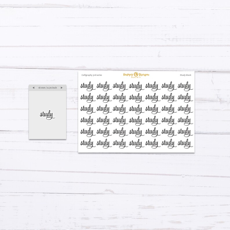 Calligraphy Stickers 3rd Series IV. Calligraphy Stickers - Etsy