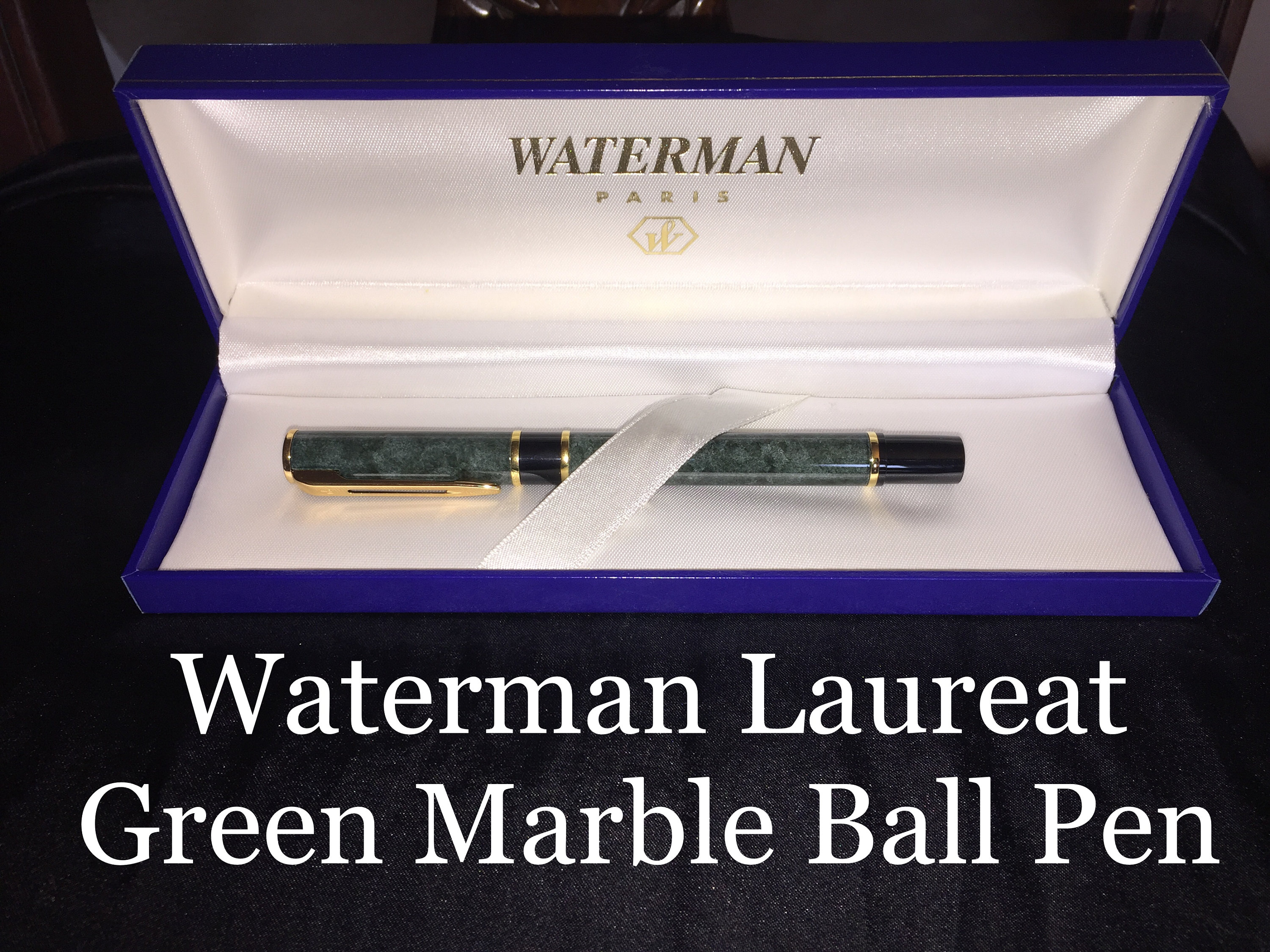 Waterman Laureat Green Marble Ballpoint Pen - Etsy