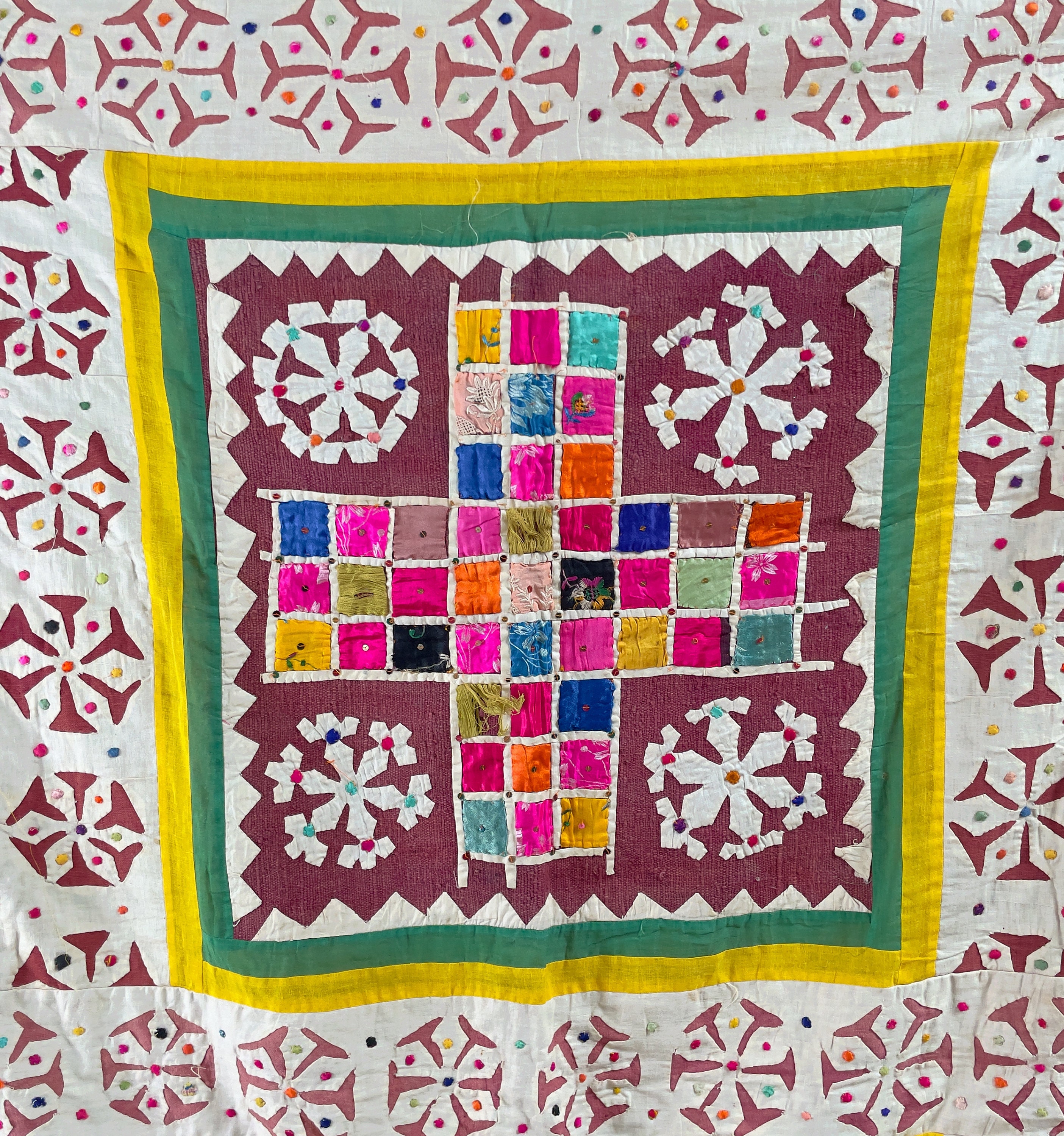 Vintage Rajasthani Appliquè Bedspread, Wall Hanging - Etsy