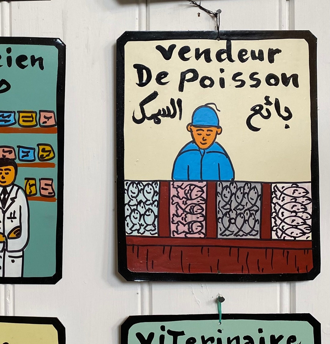 Hand Painted Occupation Sign Morocco - Etsy