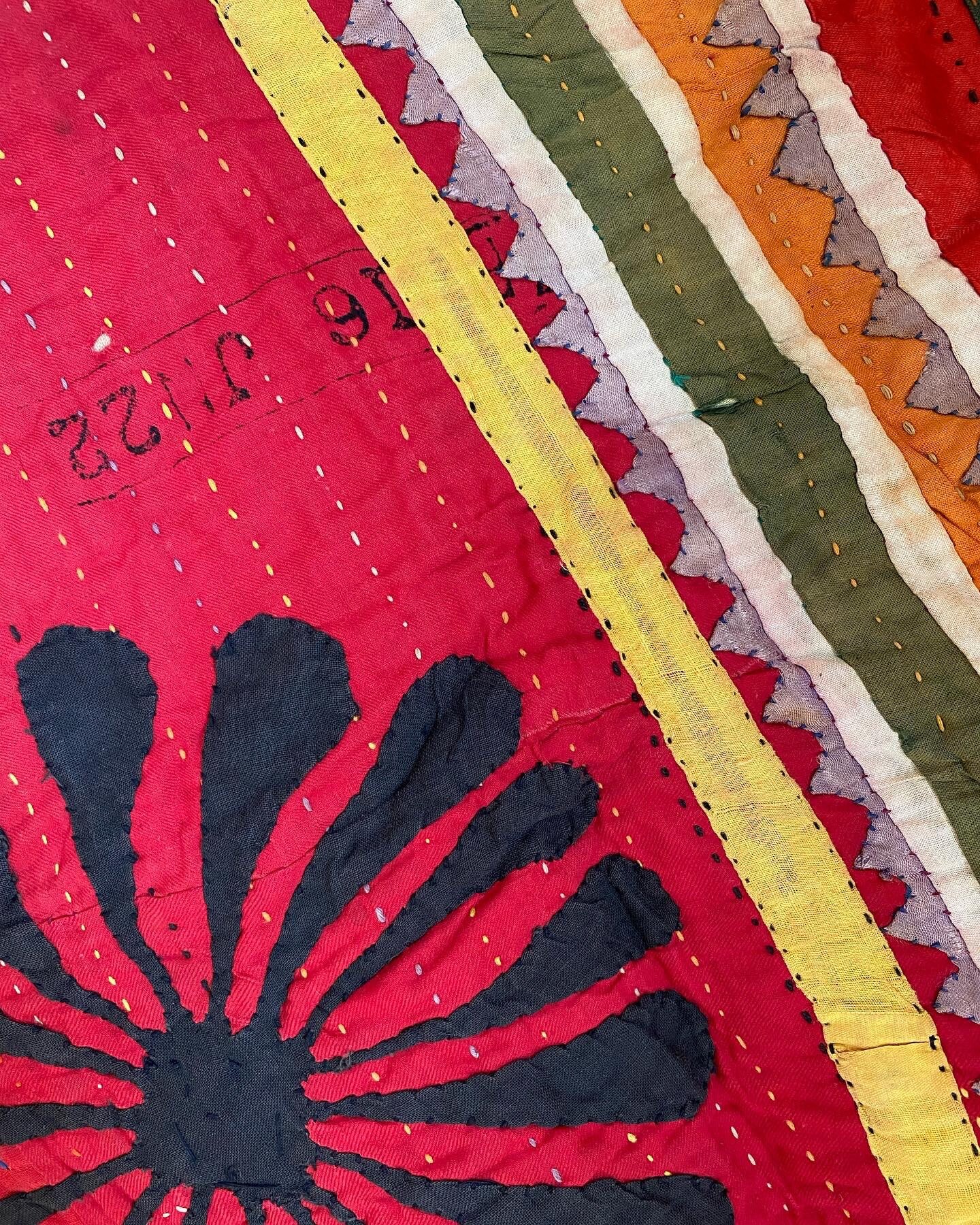 Rare Vintage Rajasthani Sindhi Ralli Quilt, Appliqué Blanket ...