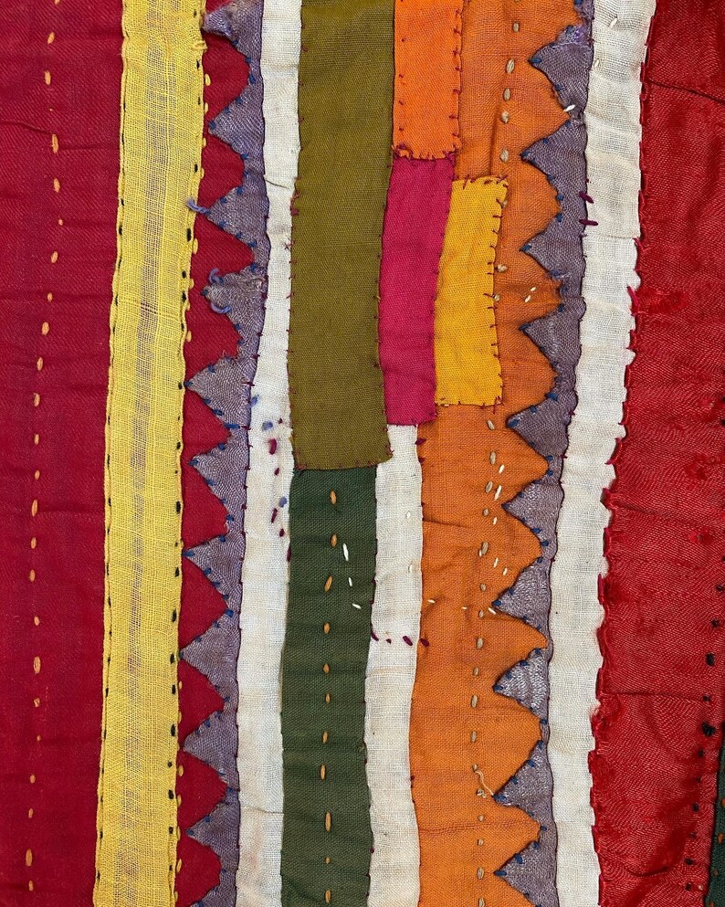 Rare Vintage Rajasthani Sindhi Ralli Quilt, Appliqué Blanket ...