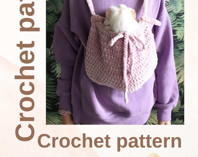 PDF Crochet Pattern Guinea Pig Carrier - Not the Finished Product ...