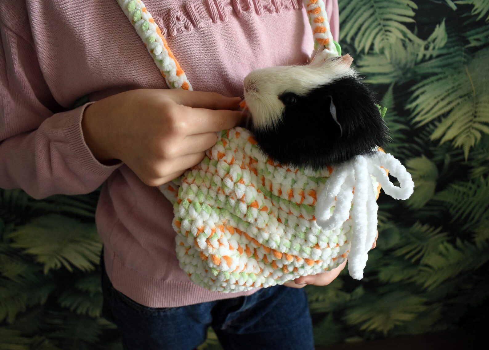 Guinea Pig Multicolor Carrier With Carrot - Small Pet Soft Cozy Carrier ...