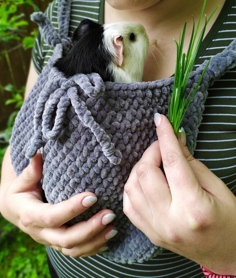 Guinea Pig Gray Carrier Small Pet Soft Cozy Carrier - Etsy