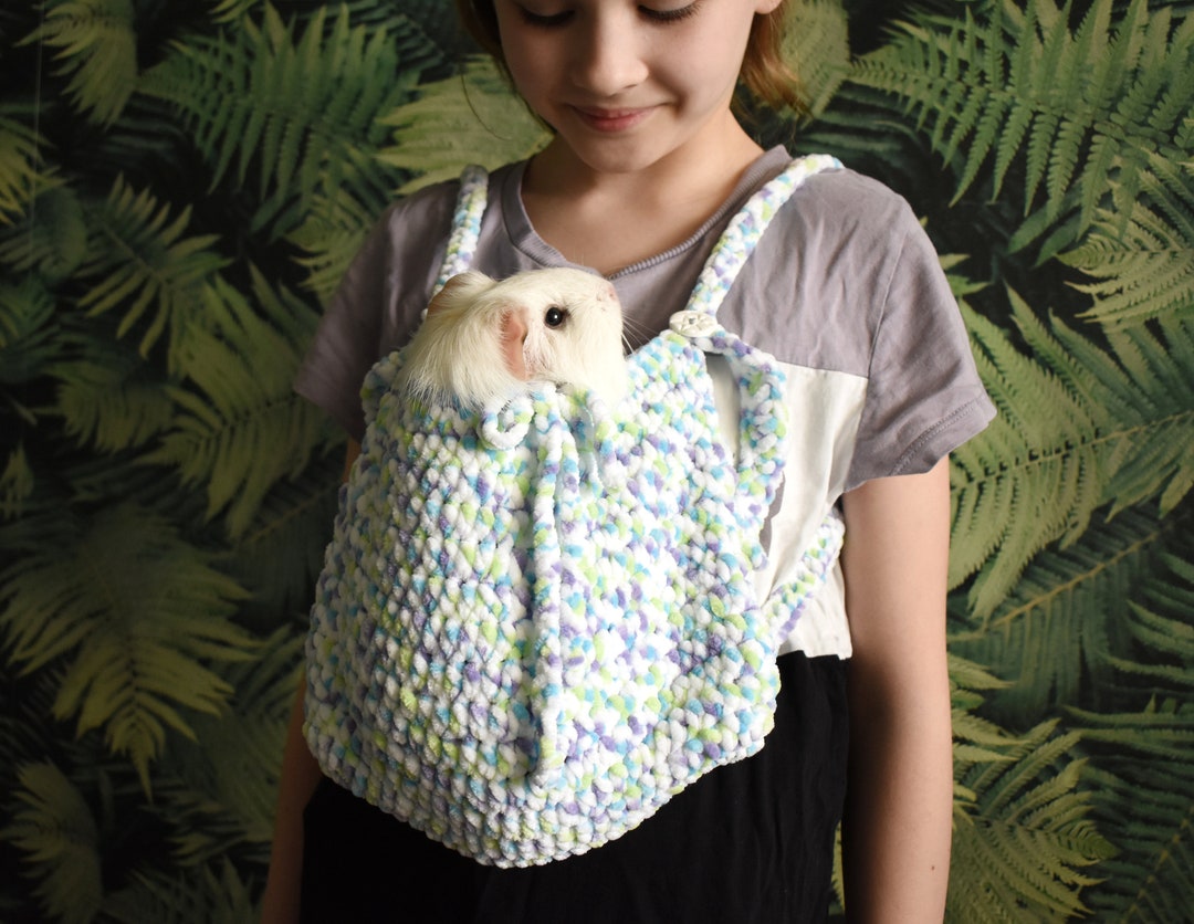 Guinea Pig Multicolor Carrier. Bonding Pouch for Small Pets. Small Pet ...