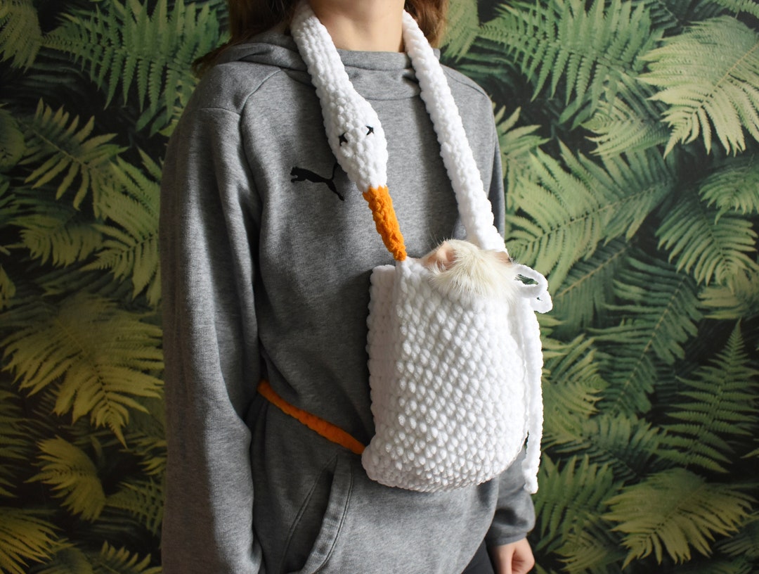 White Goose Carrier for Guinea Pig - Small Pet Soft Cozy Bonding Bag - Etsy