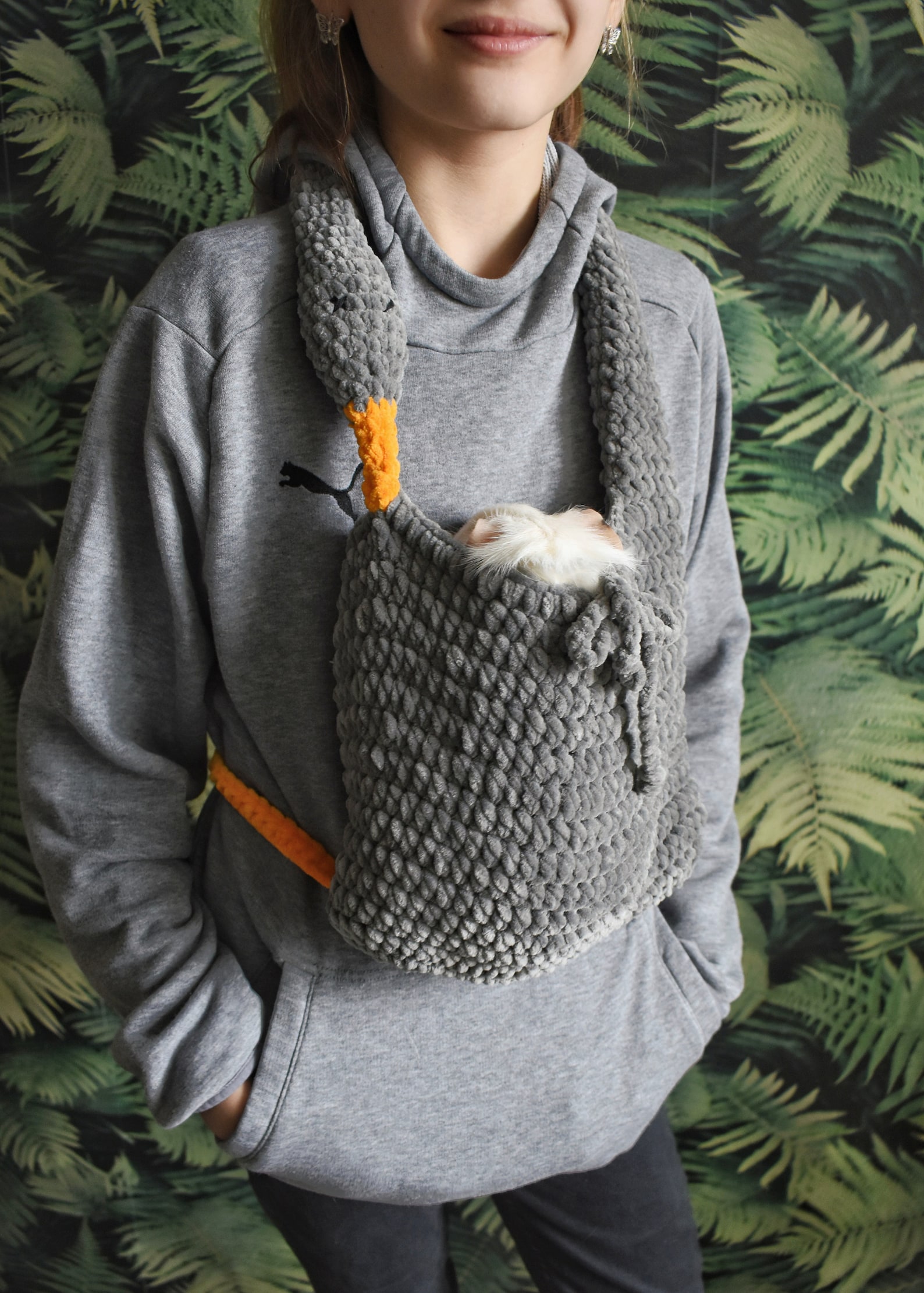 Gray Goose Carrier for Guinea Pig - Small Pet Soft Cozy Bonding Bag - Etsy