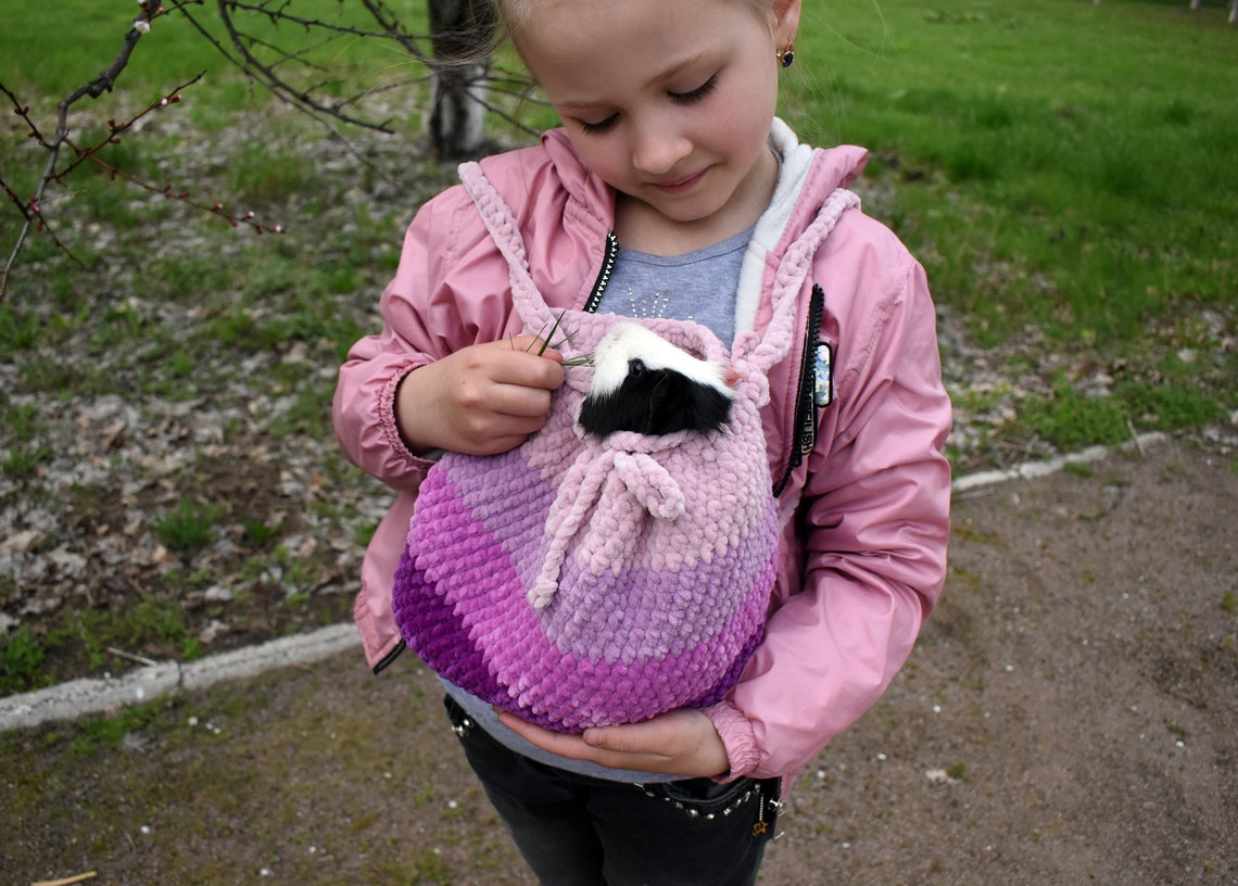 Guinea Pig Purple Carrier. Small Pet Soft Cozy Carrier. - Etsy