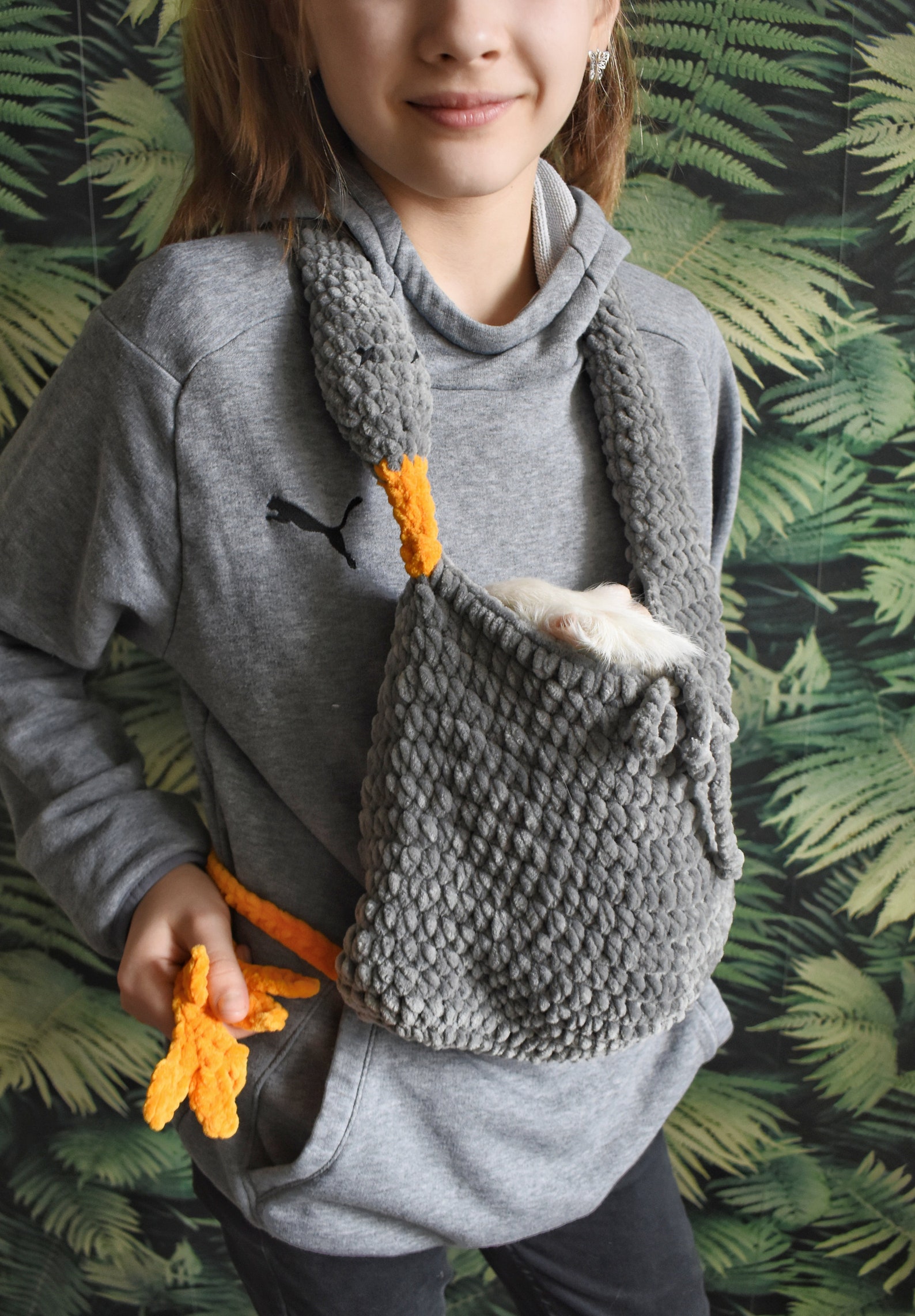 Gray Goose Carrier for Guinea Pig - Small Pet Soft Cozy Bonding Bag - Etsy
