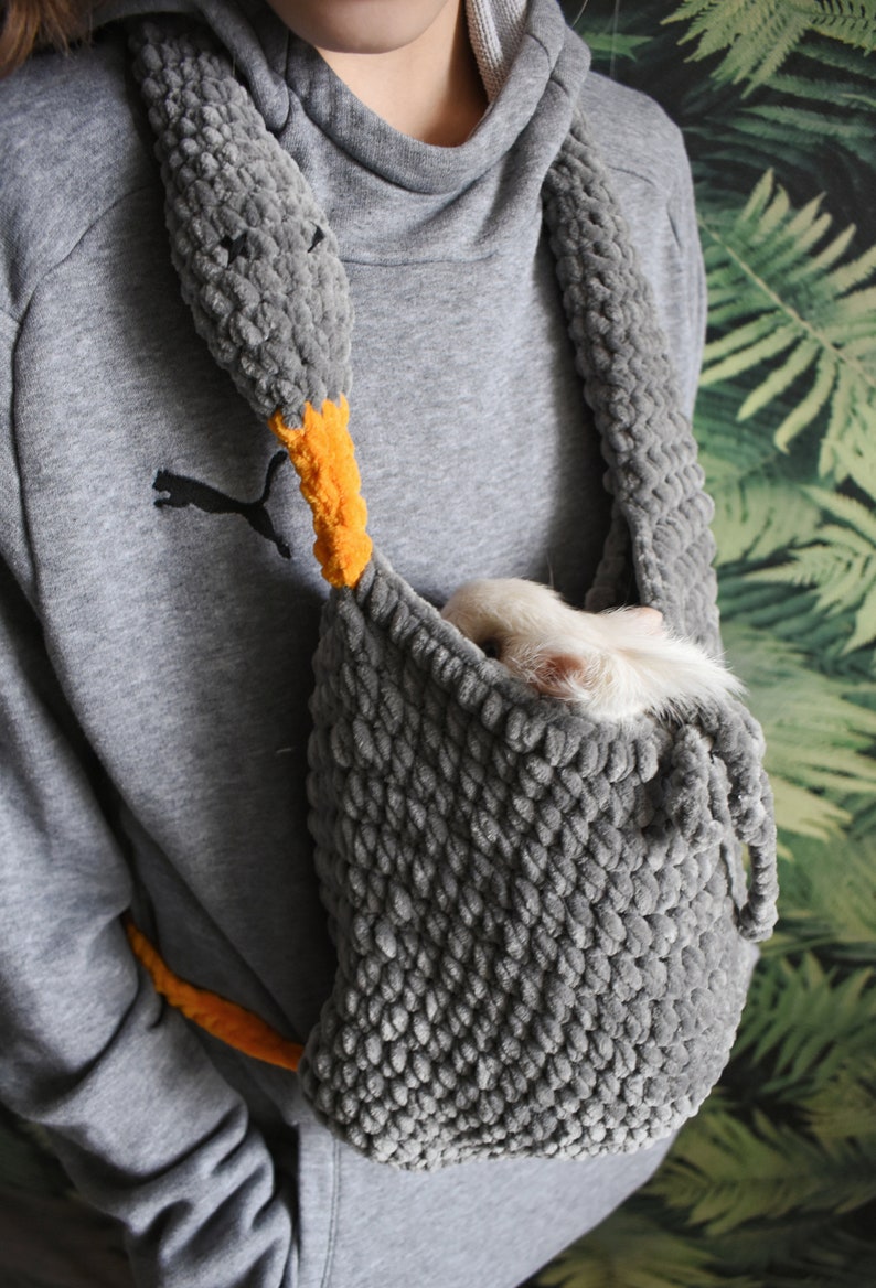 Gray Goose Carrier for Guinea Pig - Small Pet Soft Cozy Bonding Bag - Etsy
