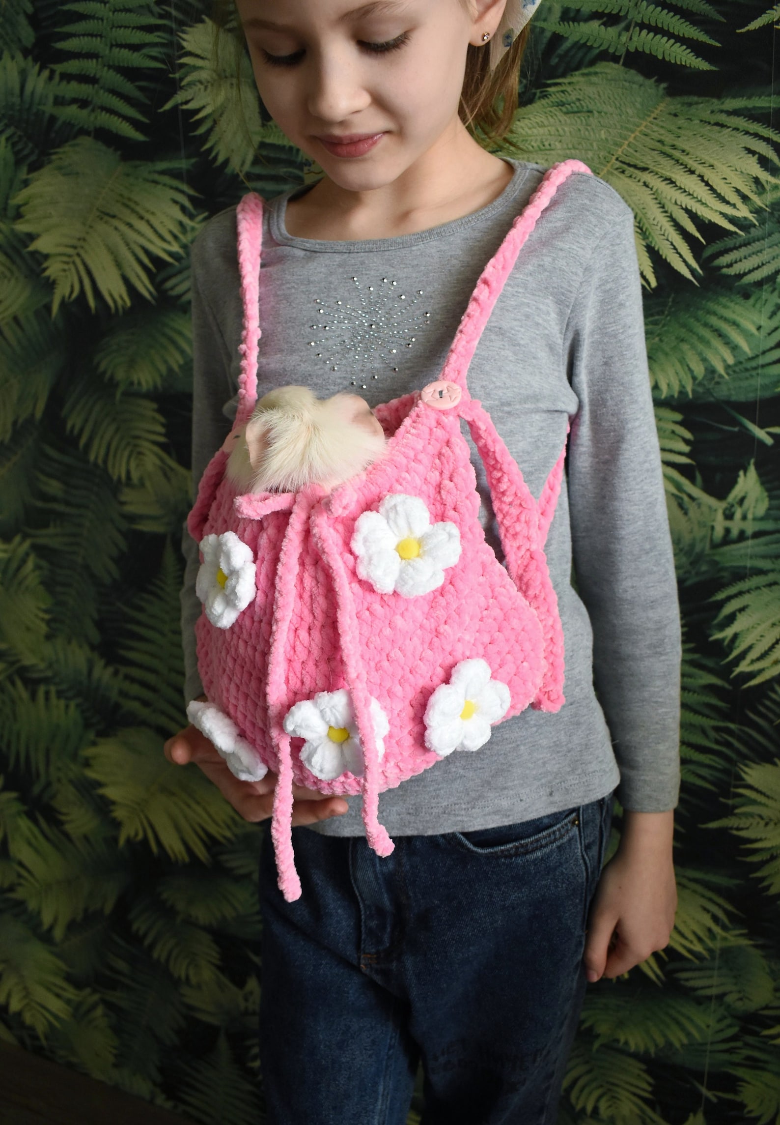 Guinea Pig Pink Carrier With Flowers. Small Pet Soft Cozy Carrier. - Etsy