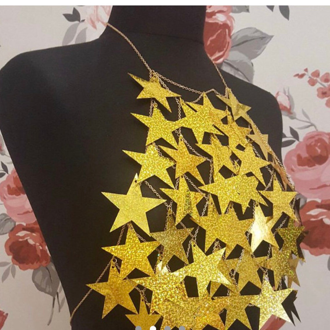 Holographic Gold Sequin Star Top - Etsy