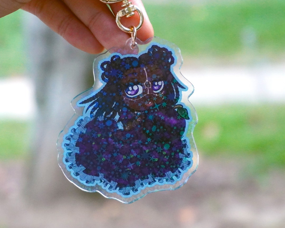 Monoka Black Diamond Apple Gothic Acrylic Charm - Etsy