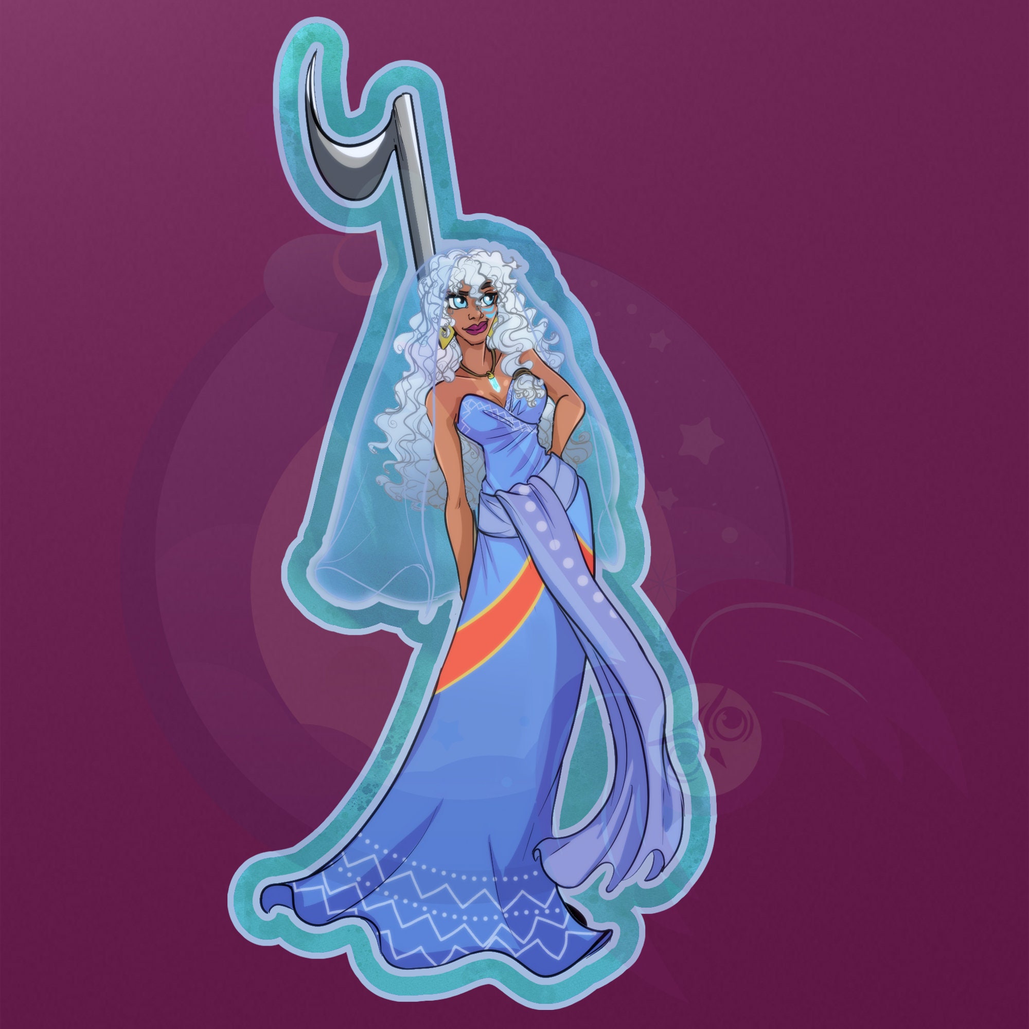 Afro Princesses Reimagined - Set of 5 Full Body Cartoon Princess ...