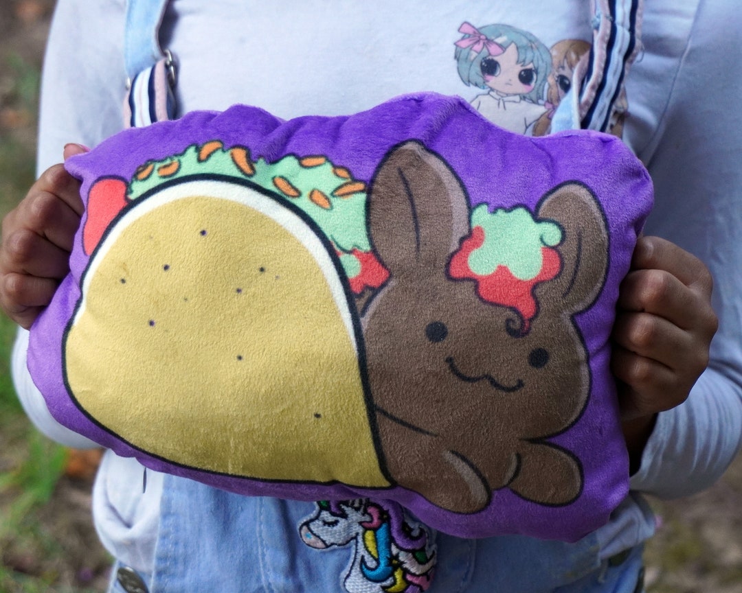 Taco Bunny Plush Pillow – Foodimal Throw Pillow - Etsy