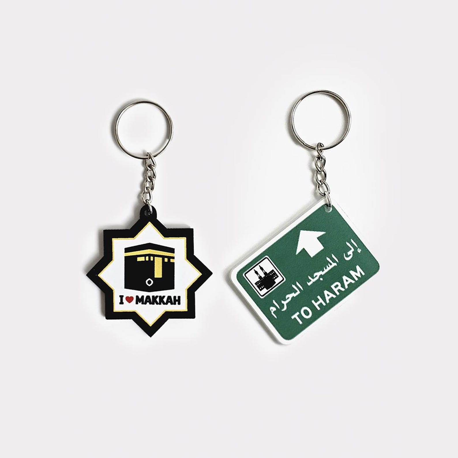 To Haram Makkah Madinah Keychain Set, Gift for Umrah Hajj, Kabaah ...