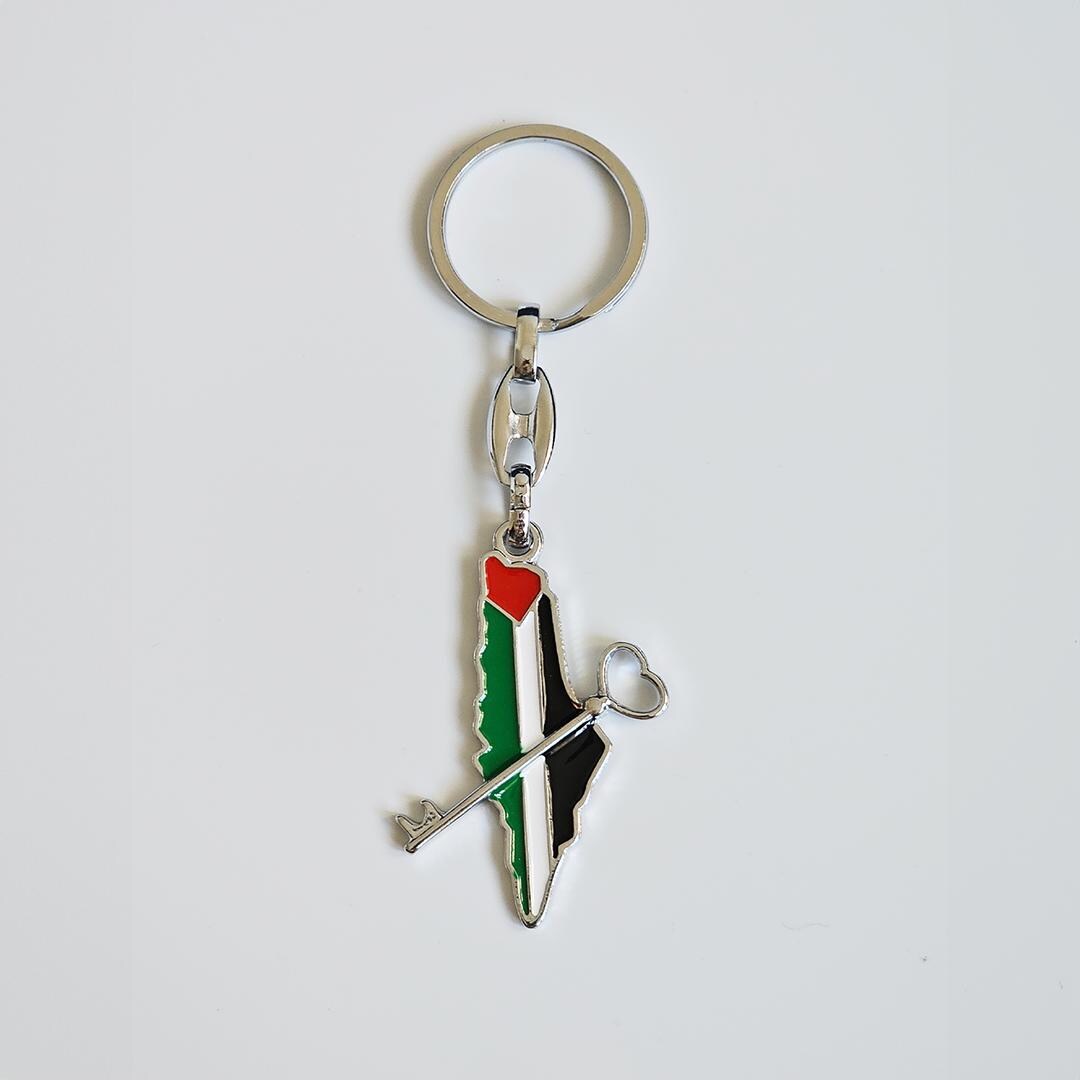 Palestine Flag Map Metal Keychain Palestinian Handala Keychain Perfect ...